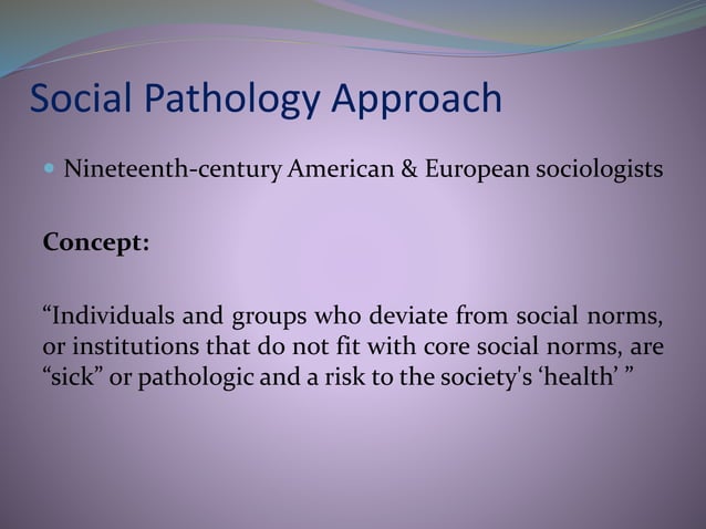 Approaches to social problems | PPTX