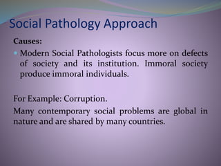 Approaches to social problems | PPTX