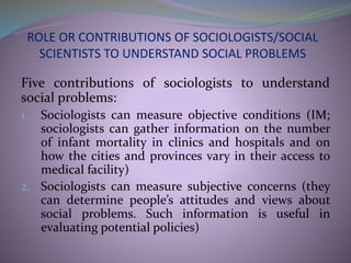 Approaches to social problems | PPTX