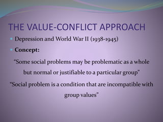 Approaches to social problems | PPTX