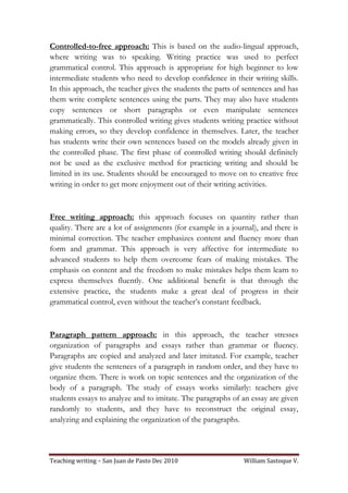 Approaches to student writing | DOCX