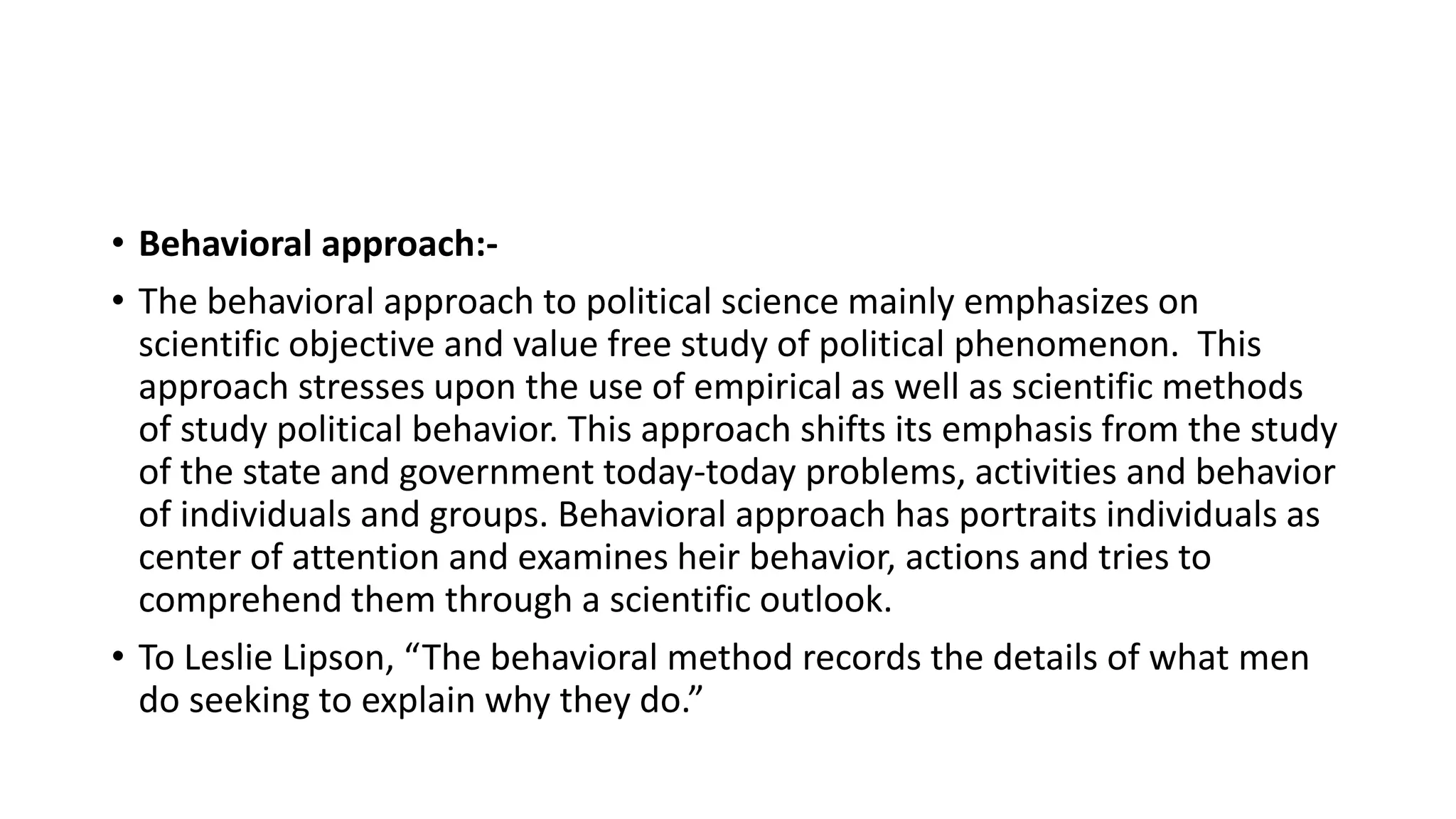 Approaches to study the Political Science.pptx