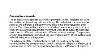 Approaches to study the Political Science.pptx