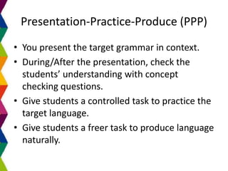 Approaches to teaching grammar version 2 | PPTX