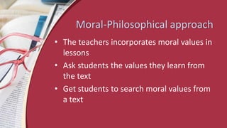 Approaches to teaching literature: ppt report | PPTX