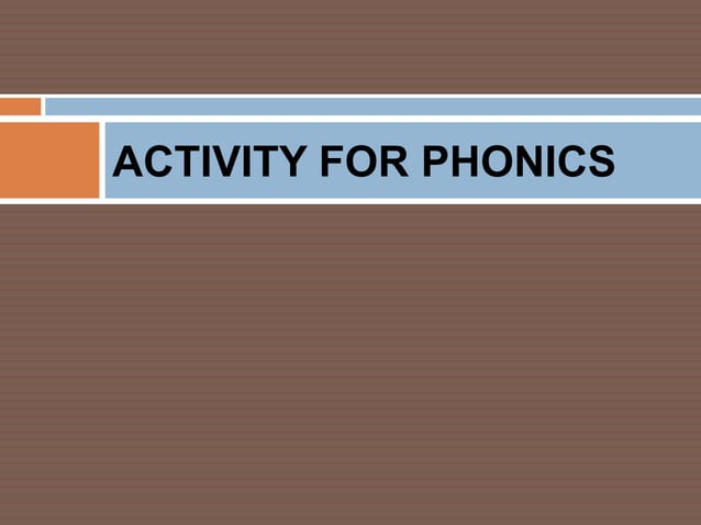 Approaches to teach reading | PPTX