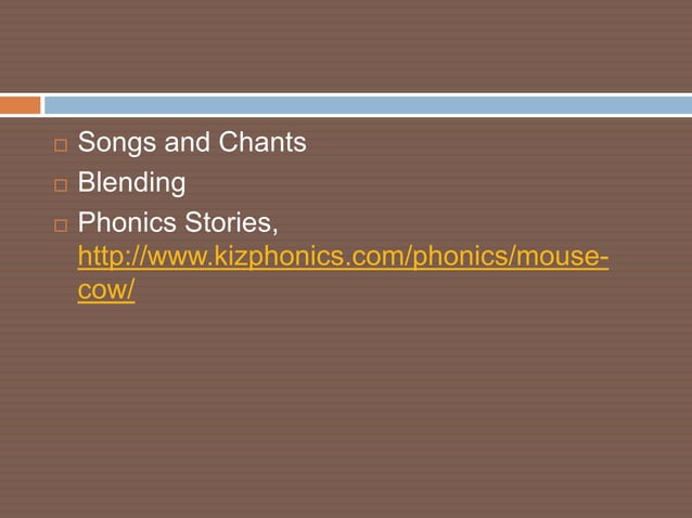 Approaches to teach reading | PPTX