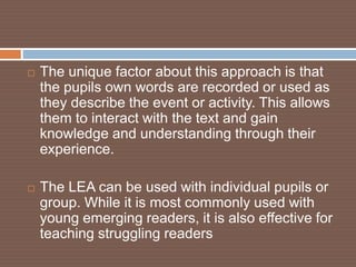 Approaches to teach reading | PPTX