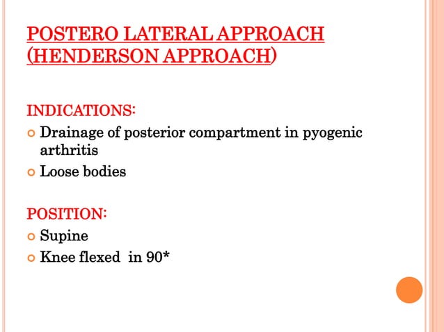 surgical approaches of knee joint | PPTX | Death, Injury, or Military ...