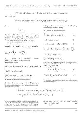 Approaches to the numerical solving of fuzzy | PDF