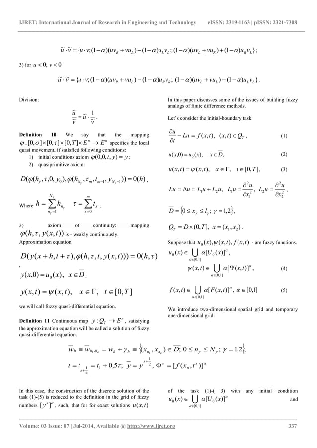 Approaches to the numerical solving of fuzzy | PDF