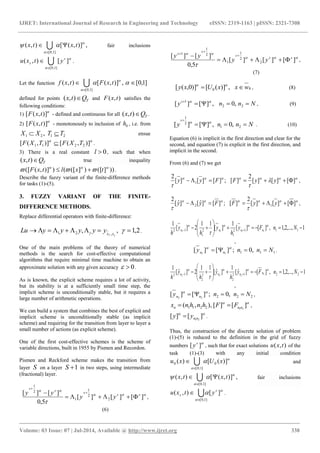 Approaches to the numerical solving of fuzzy | PDF
