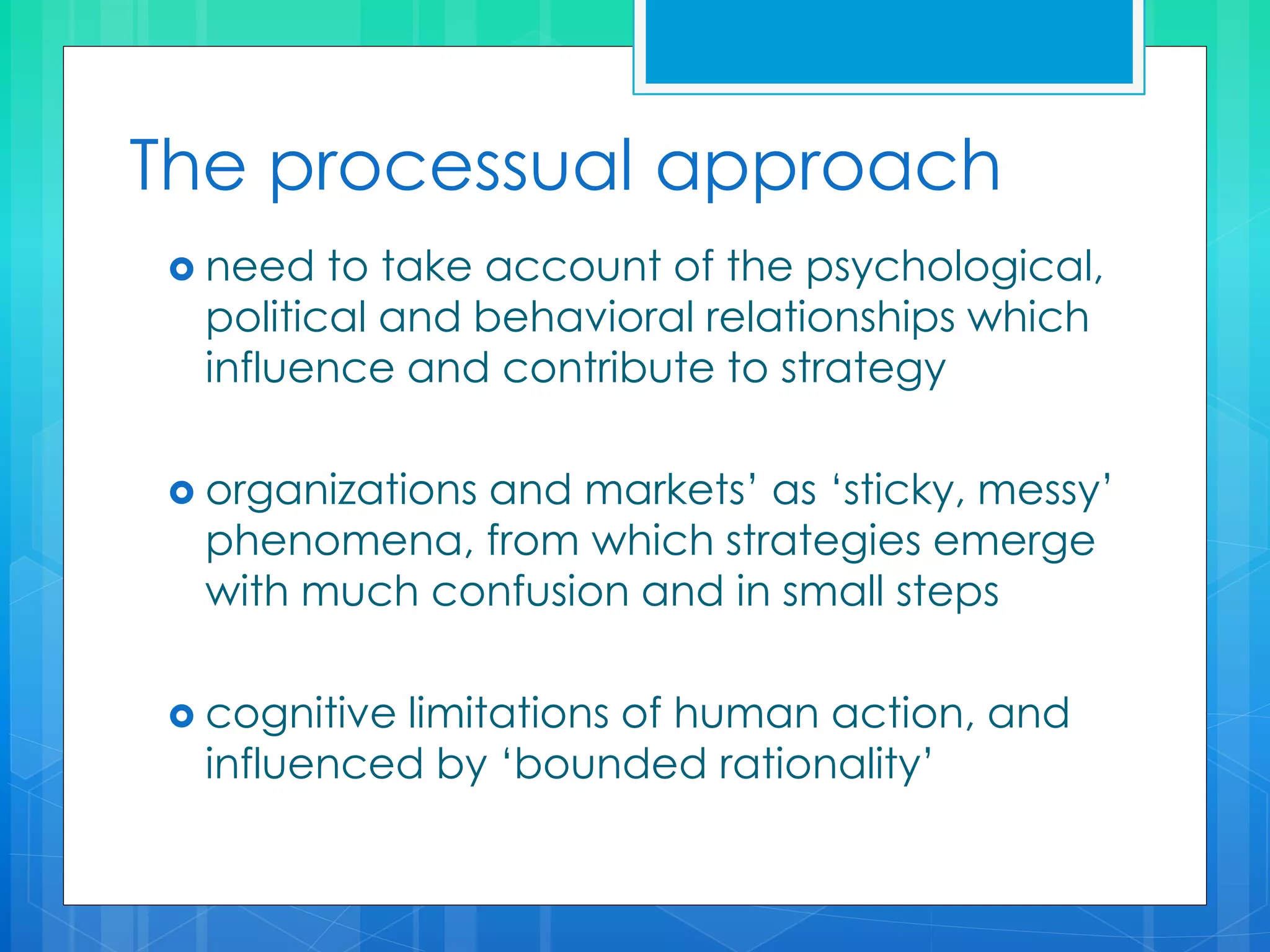 Approaches to the strategy making process | PPTX