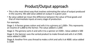 Approaches used in Measuring ational income | PPTX