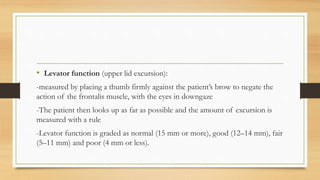 Approach for ptosis | PPTX