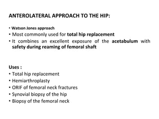 Surgical Approach to Hip and Acetabulum | PPTX