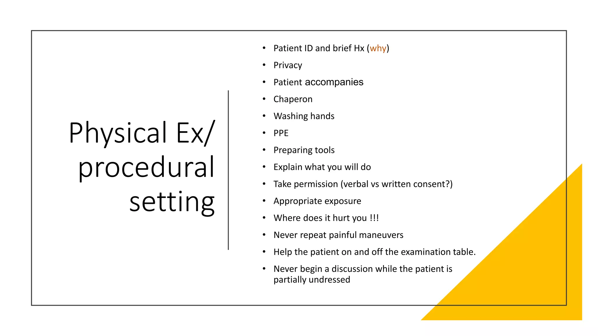 Approach to history taking and physical examination in family medicine ...
