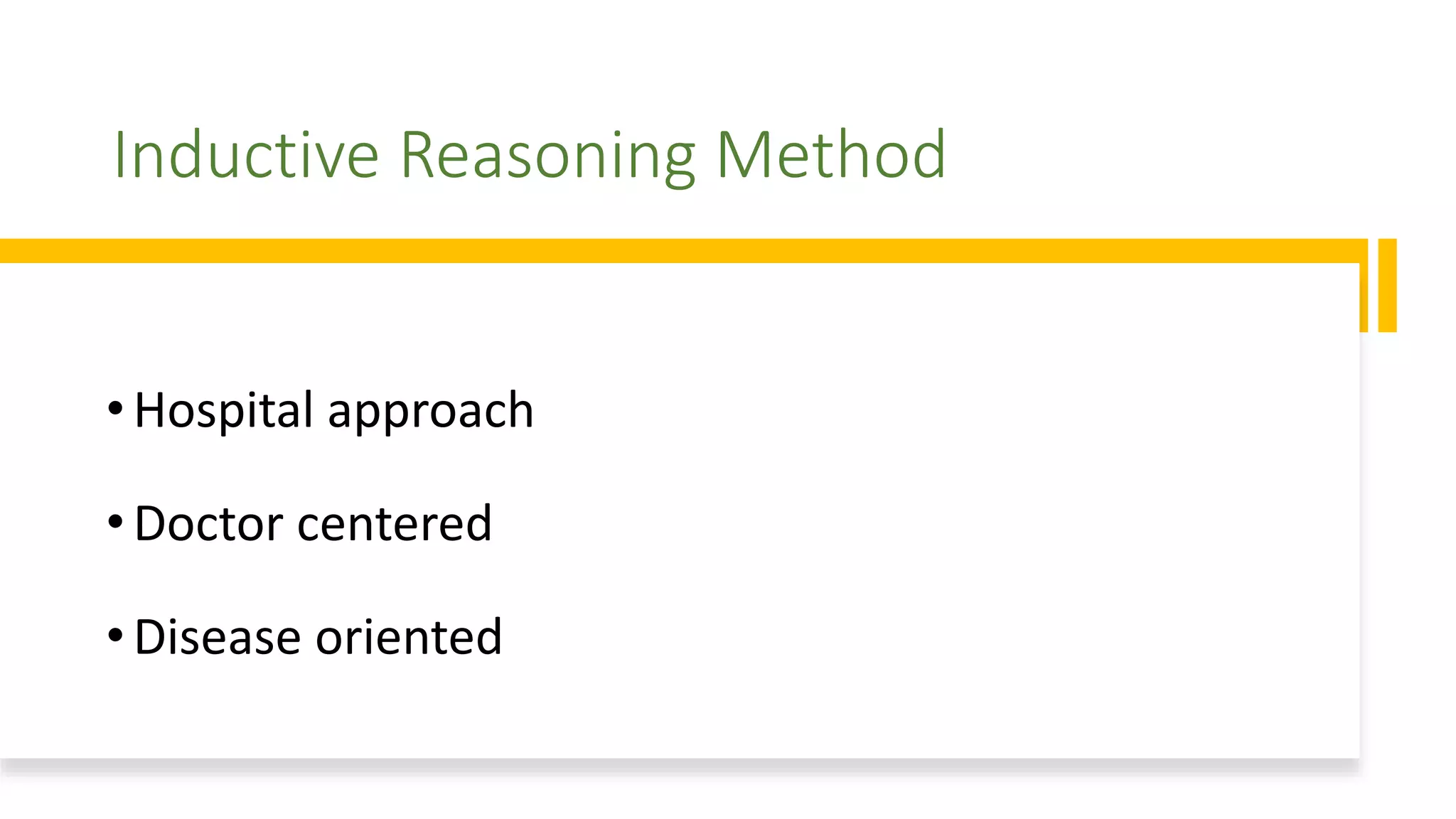Approach to history taking and physical examination in family medicine ...