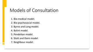 Approach to history taking and physical examination in family medicine ...