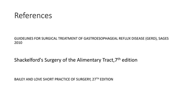 Approach, indications and surgical management of gerd 2 | PPTX