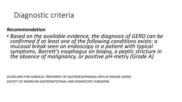 Approach, indications and surgical management of gerd 2 | PPTX