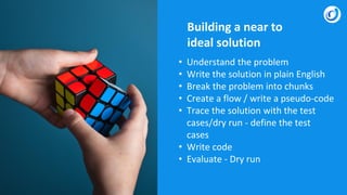 Solution Flow: Approaching a problem and developing an enduring solution | PDF