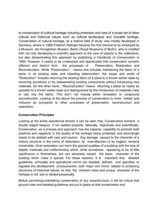 Approaching Architectural Conservation of Built Environment.docx