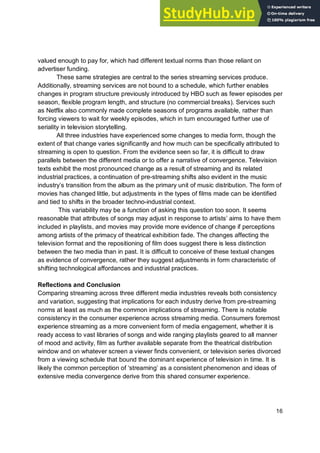 Approaching Media Industries Comparatively A Case Study Of Streaming | PDF