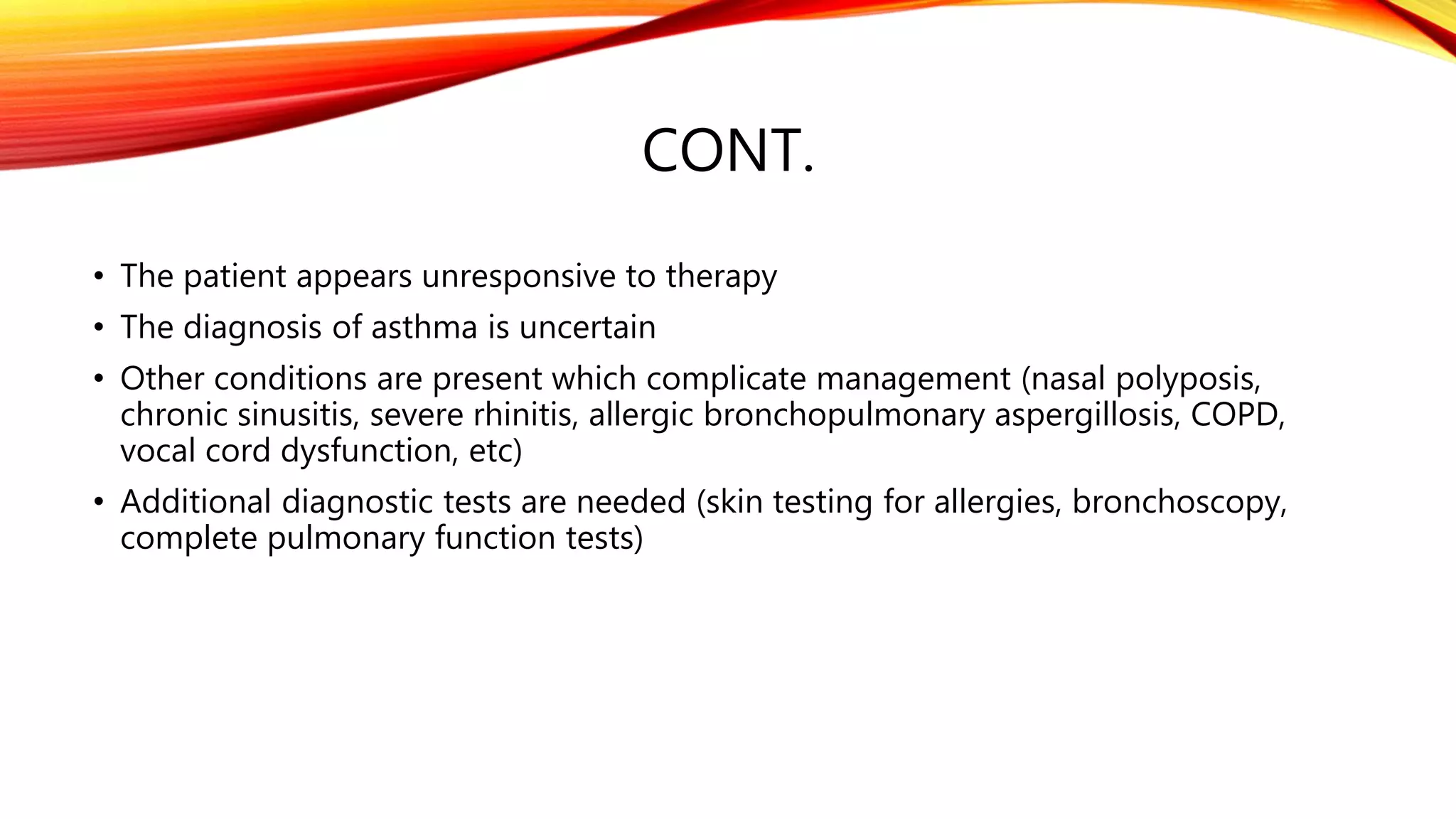 Approaching patient with asthma l | PPTX