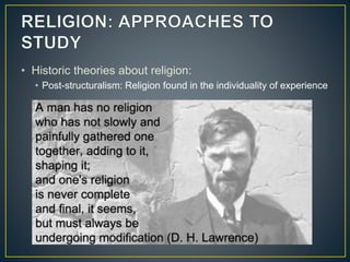 Religious Studies: Approaches and Insights | PPTX