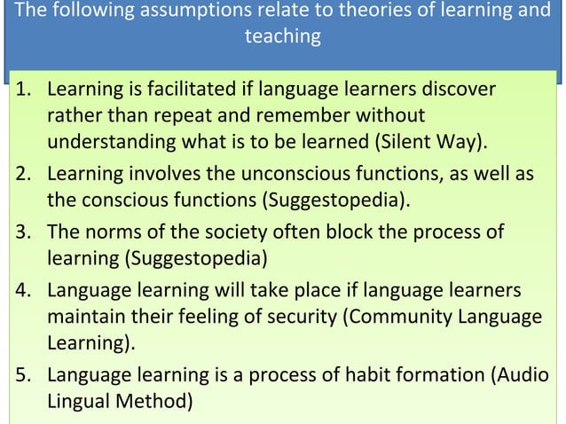 Approach method_and_technique_in_english_teaching_2014 | PPT