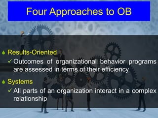 Approach and models of Organization Behavior | PPTX