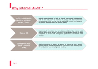 Approach note on internal audit [compatibility mode] | PPT