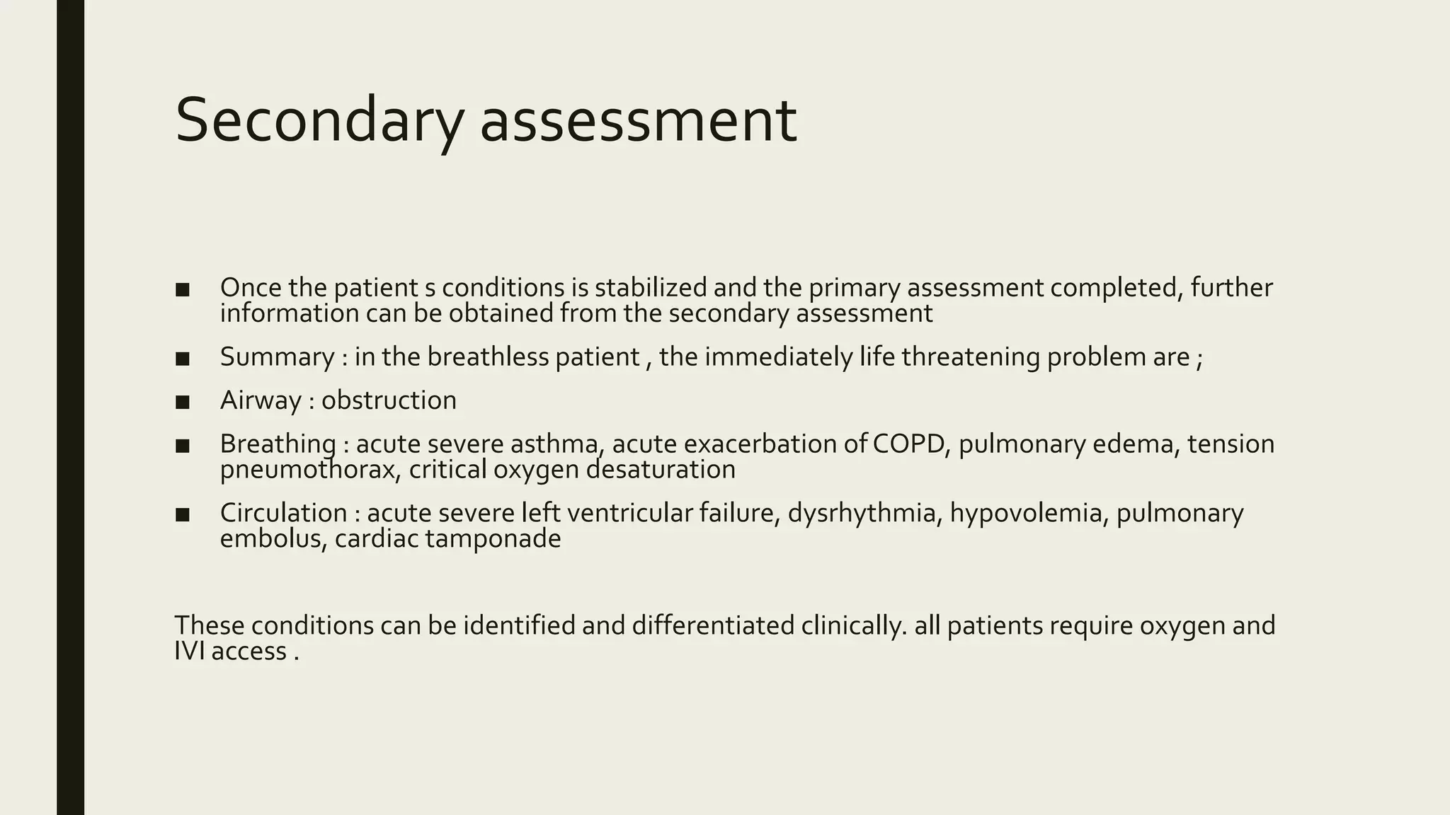 Approach of patient with breathing difficulties | PPTX