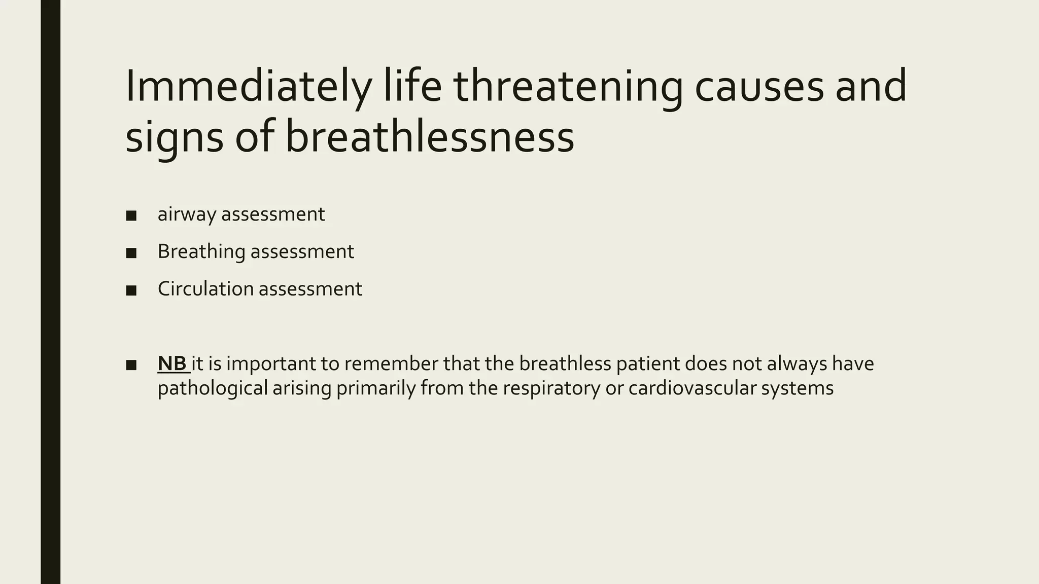Approach of patient with breathing difficulties | PPTX