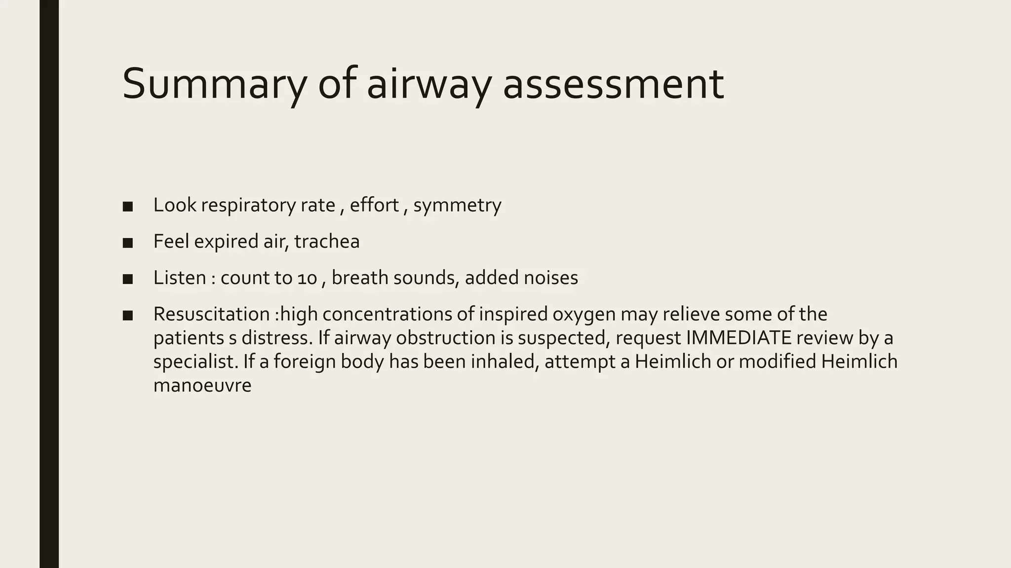 Approach of patient with breathing difficulties | PPTX