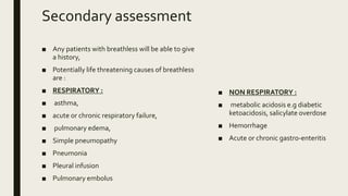 Approach of patient with breathing difficulties | PPTX