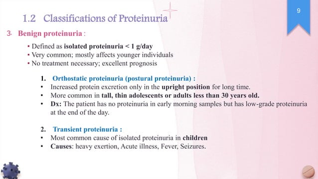approach to proteinuria.pptx | Diseases and Conditions | Medical Health