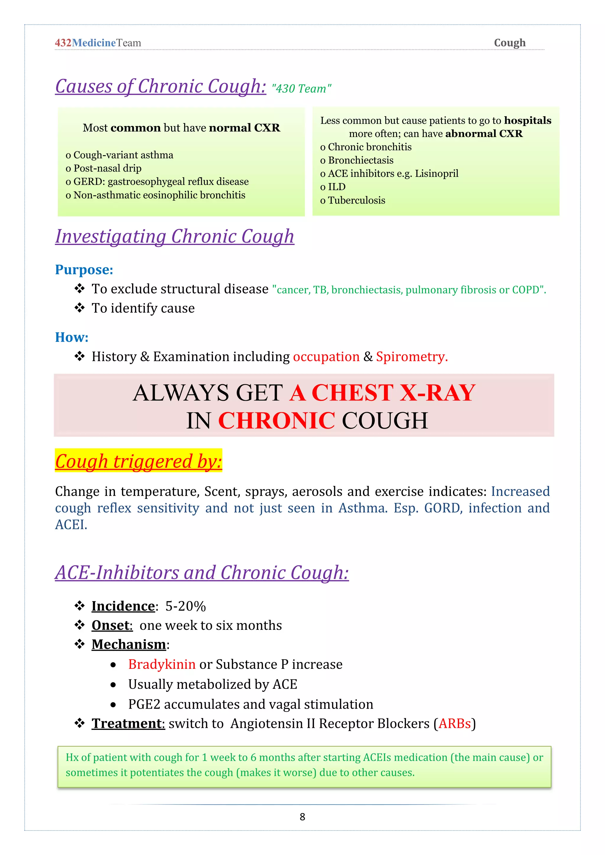 Approach patient with cough | PDF