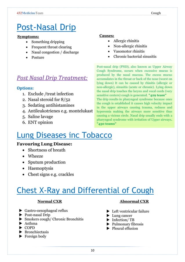 Approach patient with cough | PDF