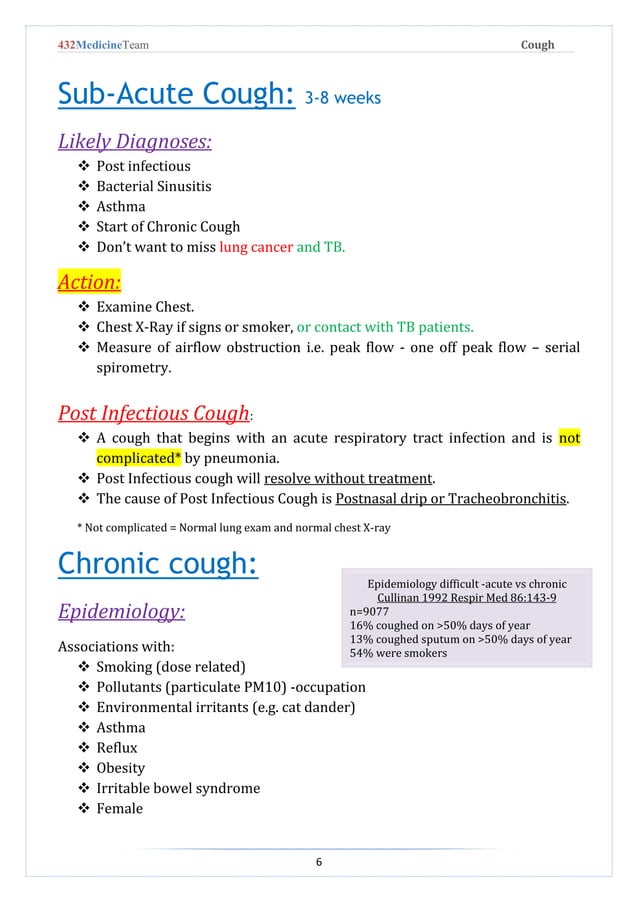 Approach patient with cough | PDF