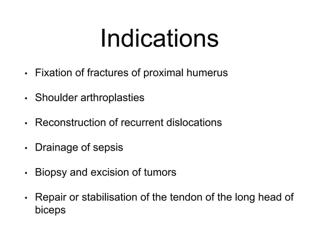 Surgical Approach to Shoulder & Elbow | PPTX | Death, Injury, or ...
