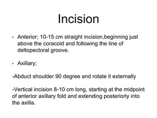 Surgical Approach to Shoulder & Elbow | PPTX