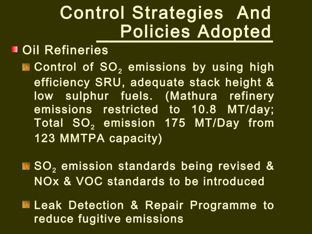 Approach & Strategy to Meet new Ambient Air Quality Standards | PPT