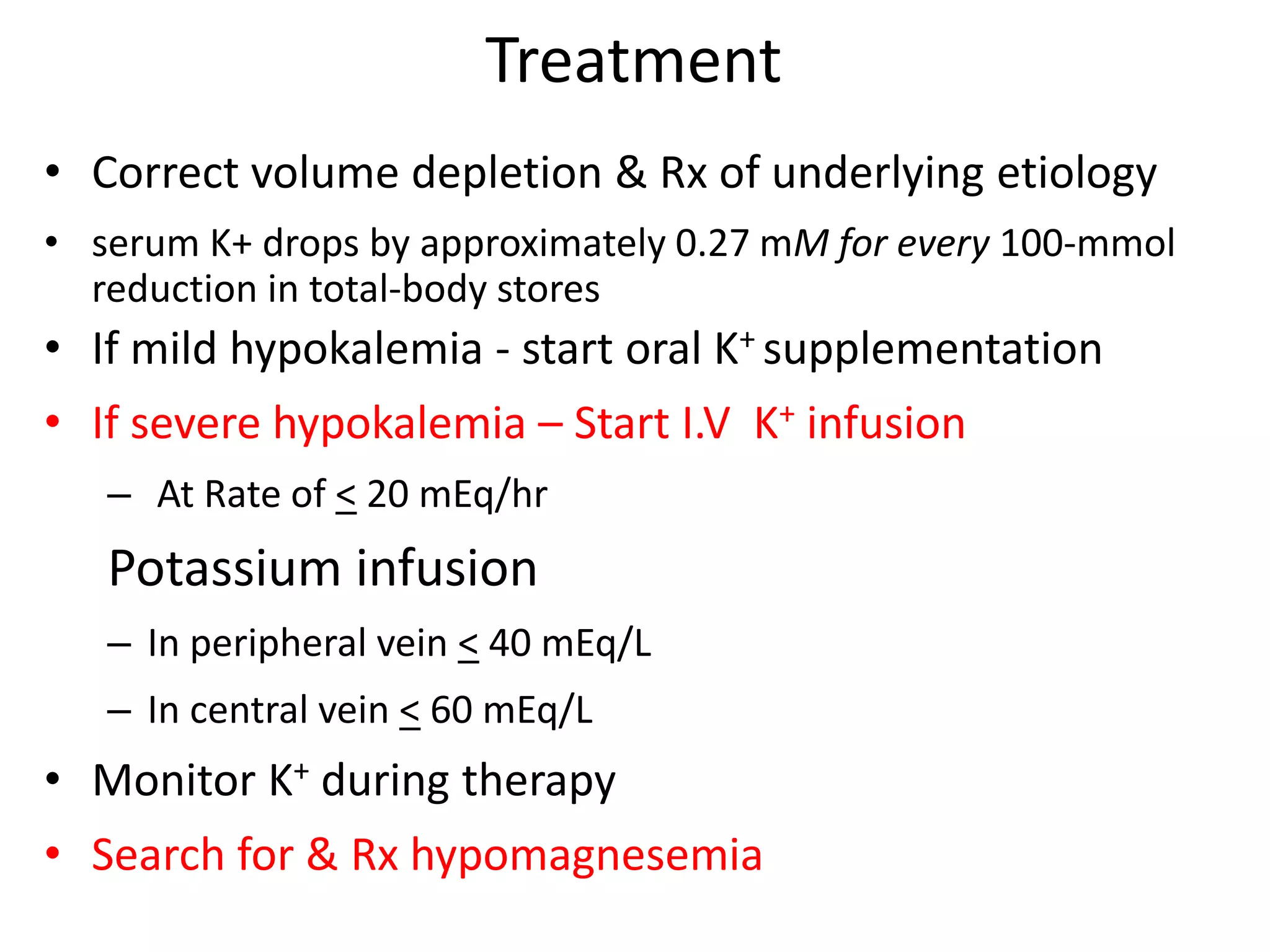 Approach to Hypokalemia | PPTX