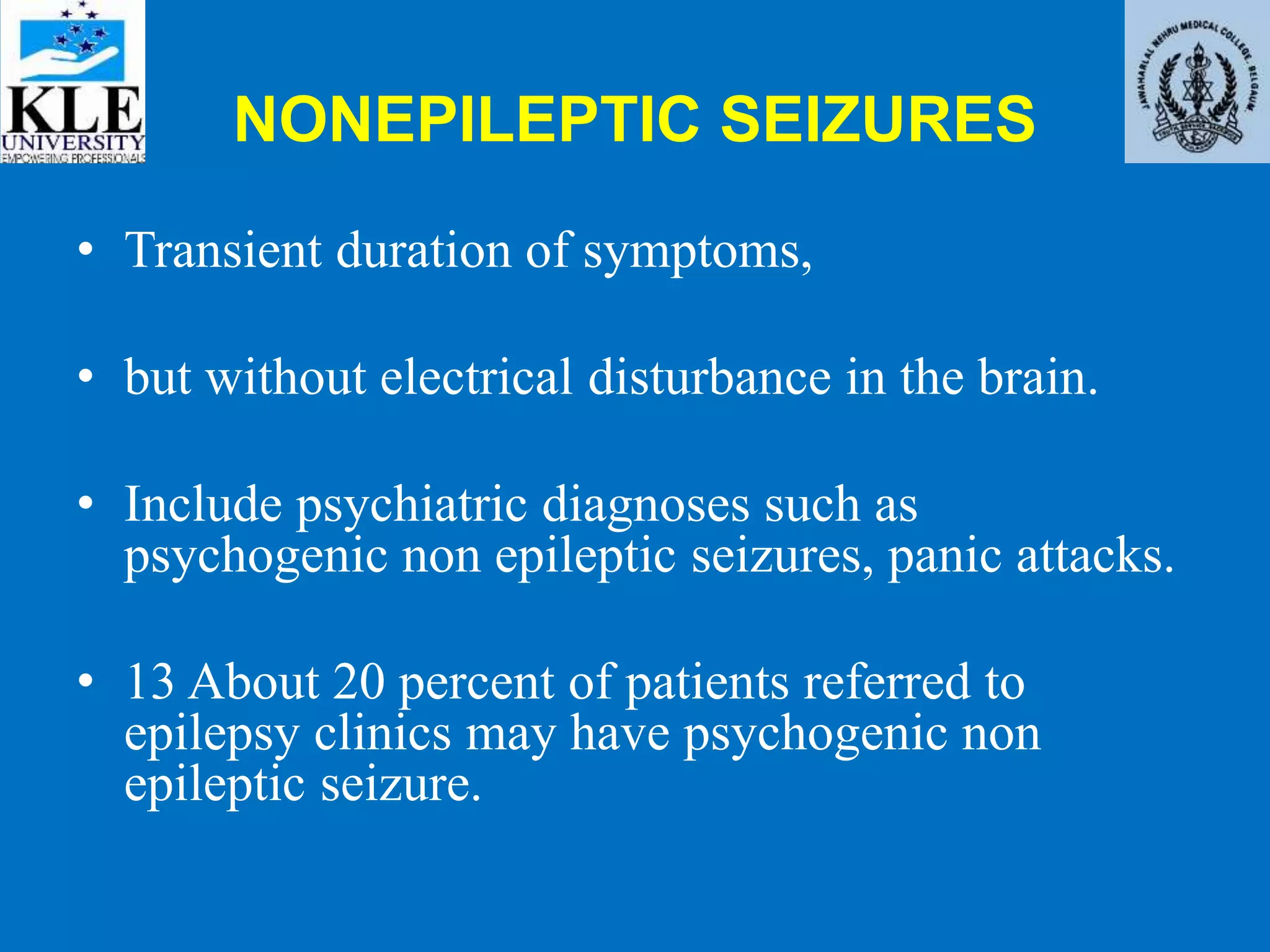 Approach to 1st Non febrile seizure | PPTX