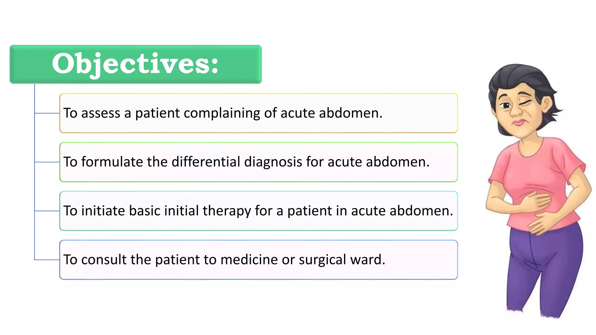 Approach to Acute Abdominal Pain (in emergency ward) | PPTX