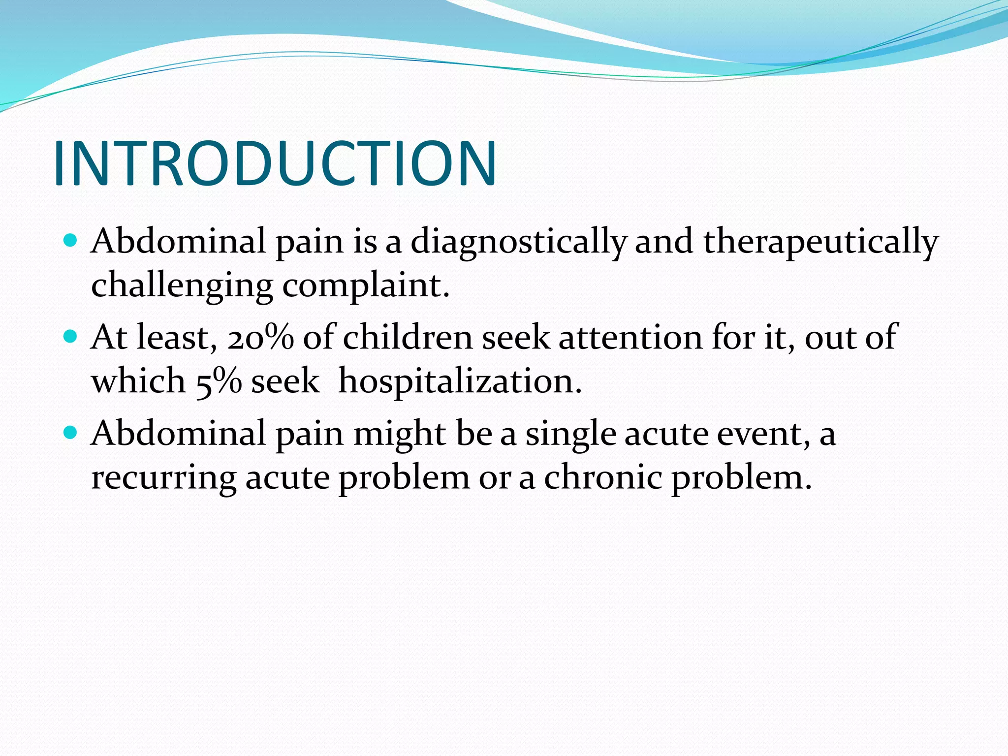 Approach to abdominal pain | PPTX