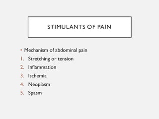 Approach to abdominal pain | PDF