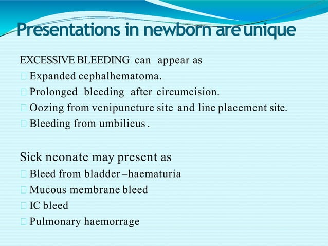Approach to a bleedinf neonate Dr.Rashmi..pptx